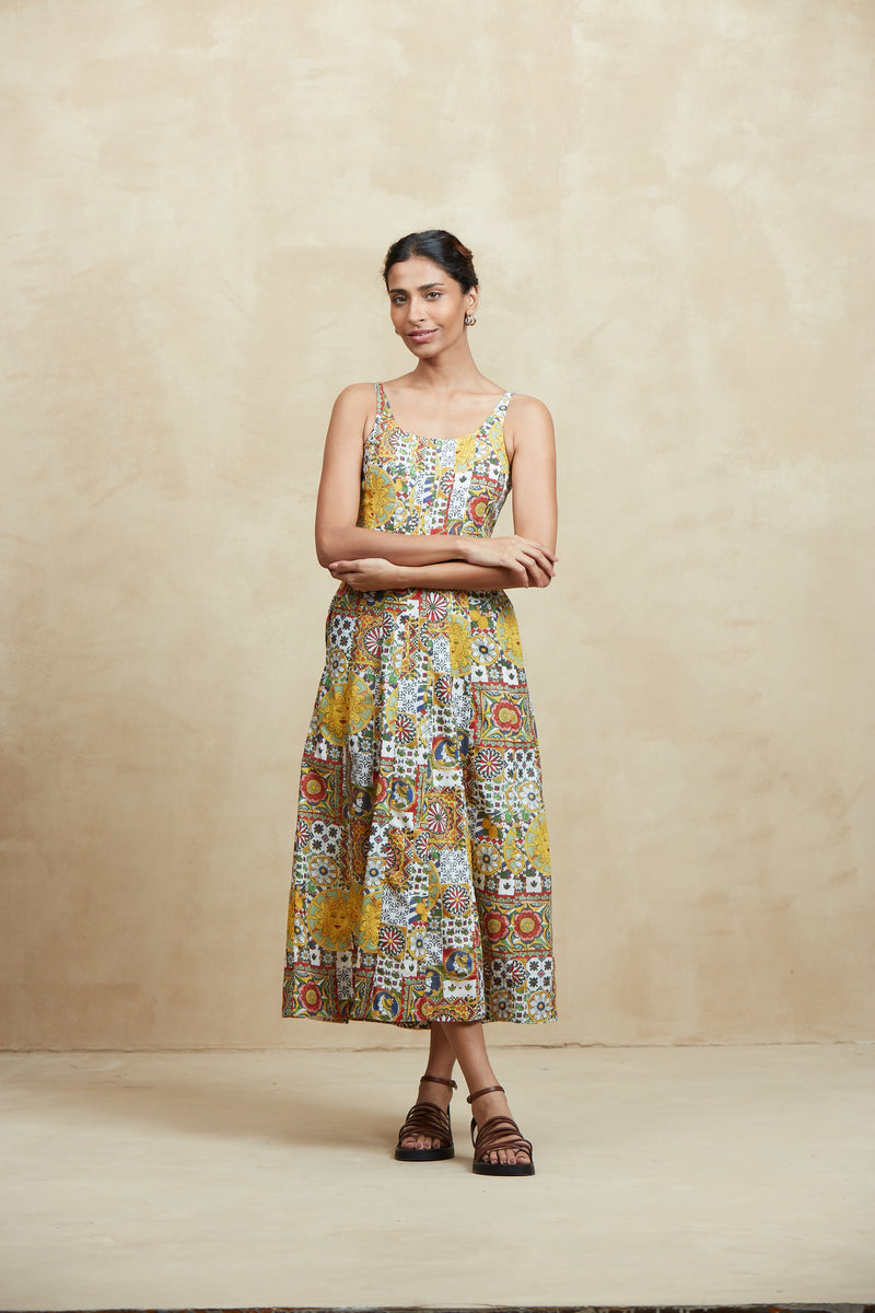 Ro's Garden Camille Midi Dress | Napoli Print – Cat & Kate Boutique