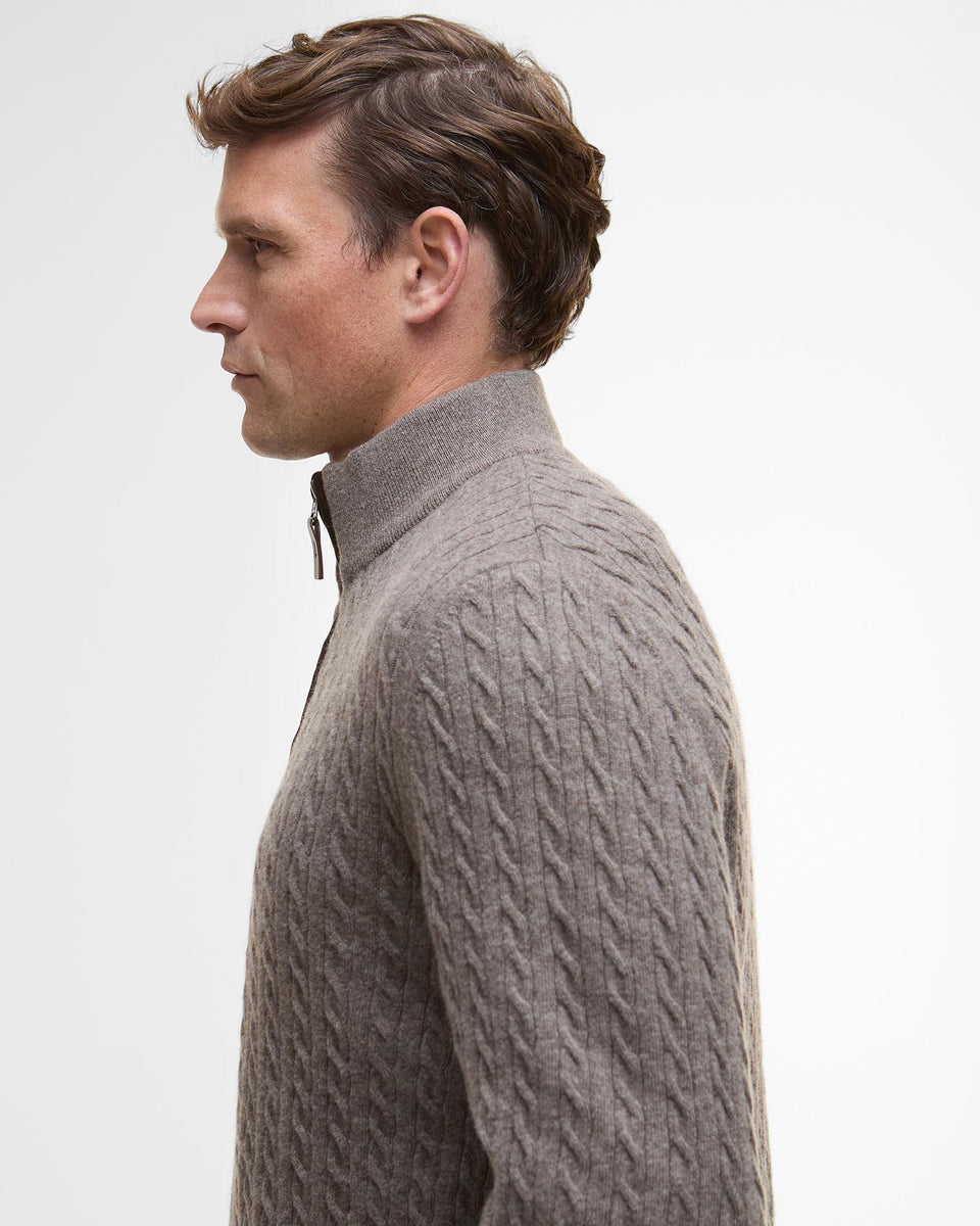 FINAL SALE Barbour Men's Ramsden Half-Zip Jumper | Military Marl – Cat ...