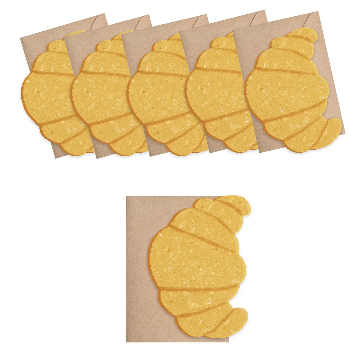 Croissant Mini Cards | Box of 6 – Cat & Kate Boutique
