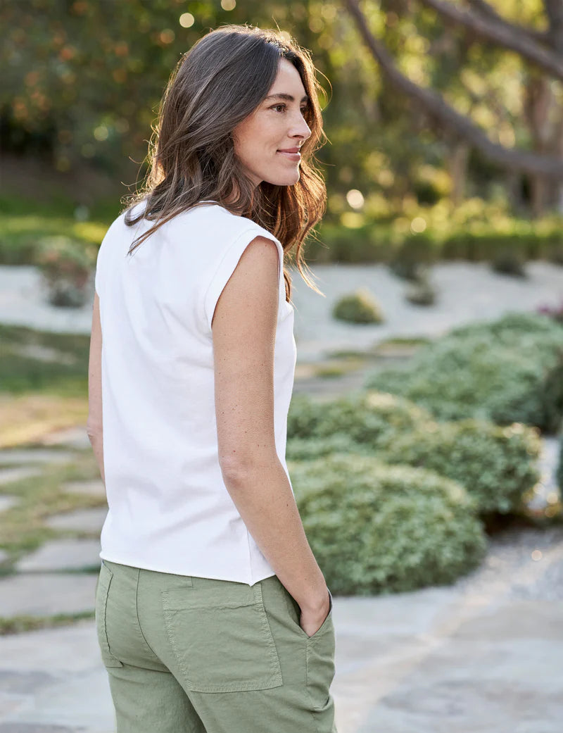 Frank & Eileen Aiden Muscle Tee | White Heritage Jersey – Cat & Kate ...