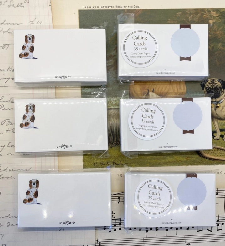 Staffordshire Dog Calling Cards – Cat & Kate Boutique